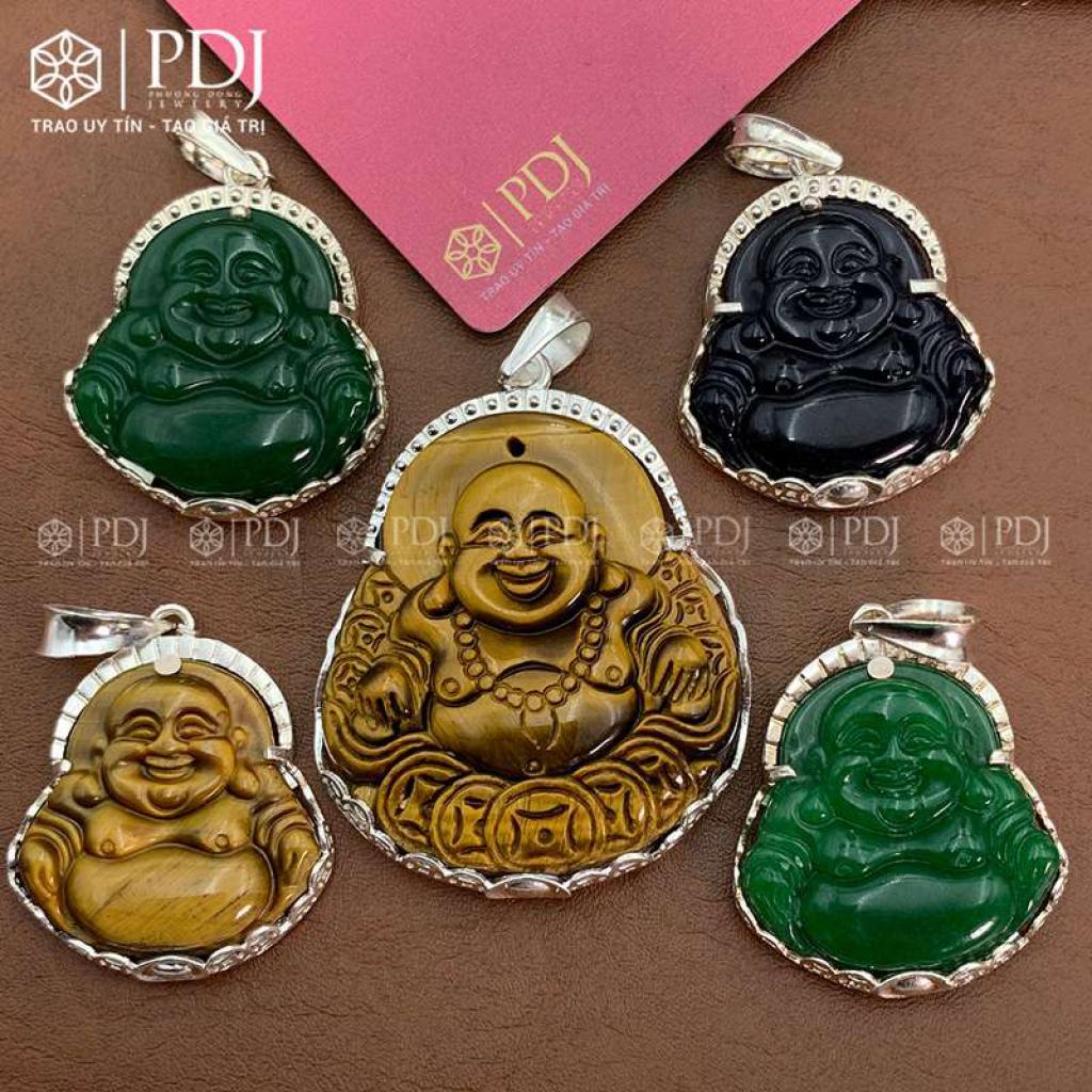 Mặt Phật Di Lặc Đá Thạch Anh Trắng - PDJ.vn